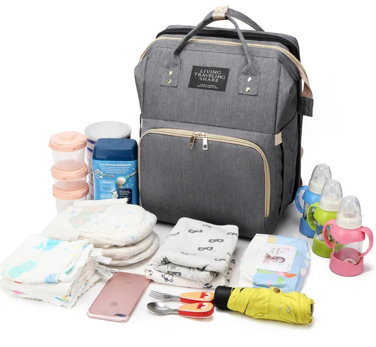5 In 1 Mommy Backpack Baby Bag Susu Beg Anak Large Capacity Travel ...