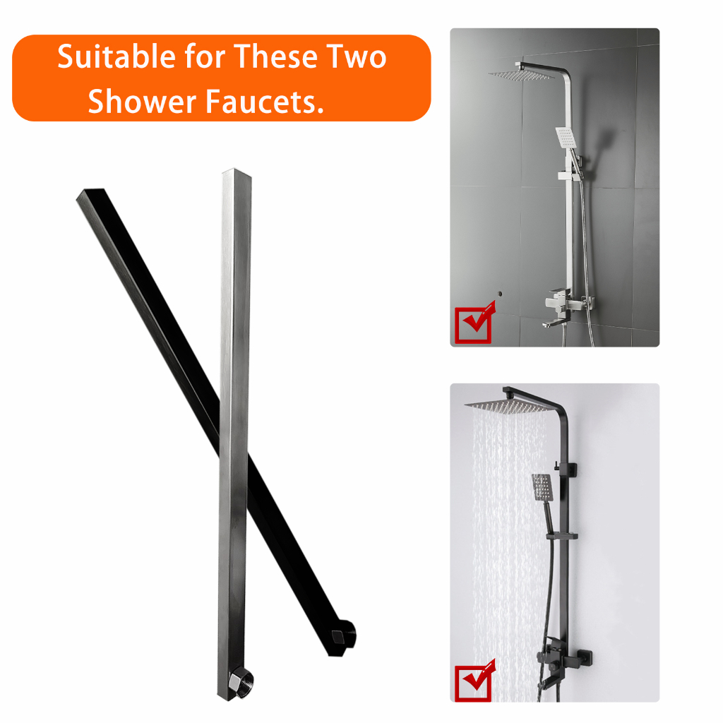 KOYOT 304 Stainless Steel Shower Extender 90cm Square Shower Extension ...