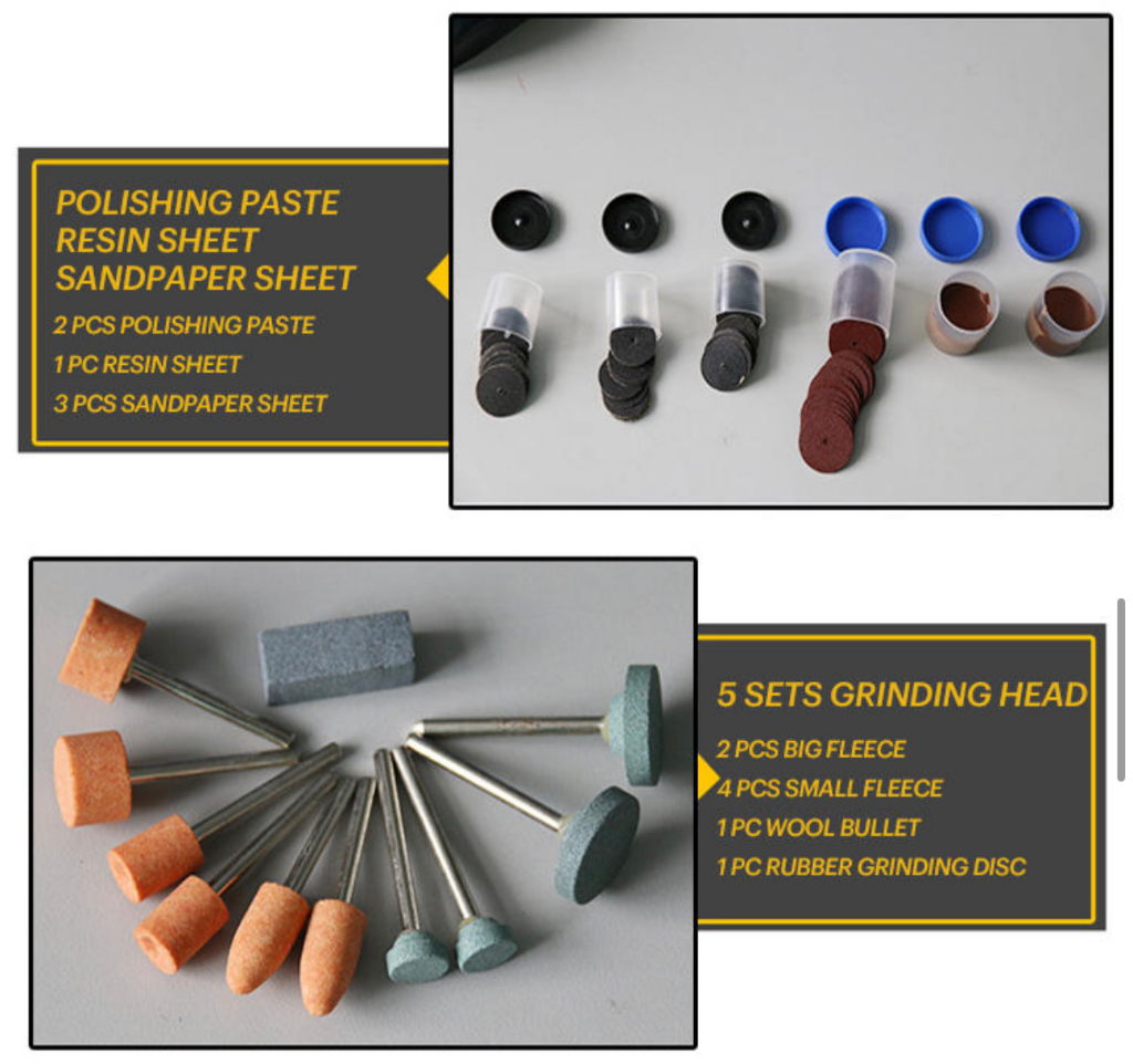 Mini GRINDE Electric Drill Set 12V DC Mini Electric Grinder Power Tool ...