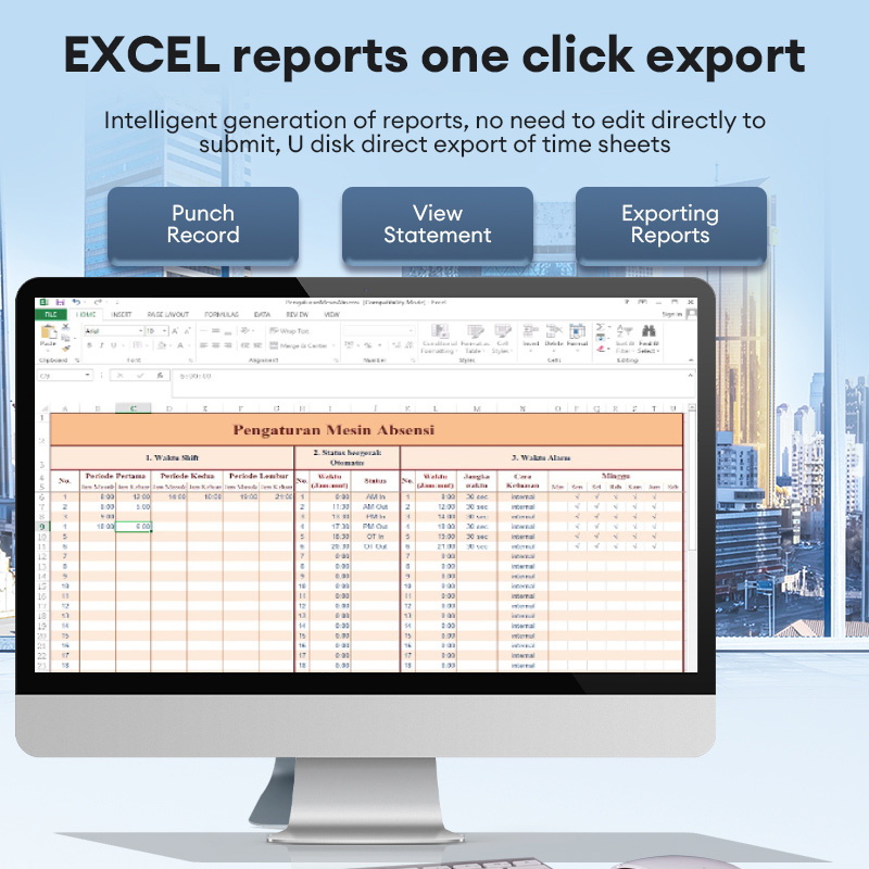 Deli Fingerprint Biometric Machine 2.4'TFT Screen Biometric Fingerprint ...