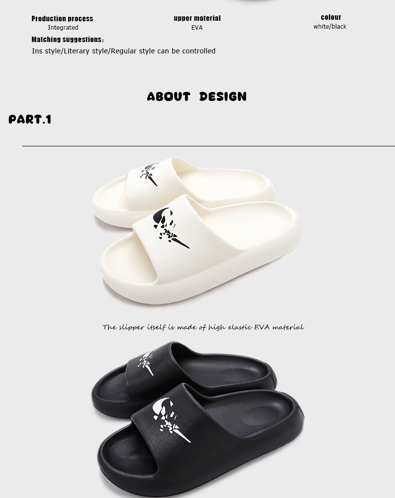 URBANPIPE Comfy Outside Slippers For Men light Soft Non-Slip Slide ...