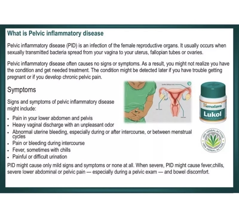Himalaya Lukol For Yeast Infection Vaginal Infections Treat Pelvic ...