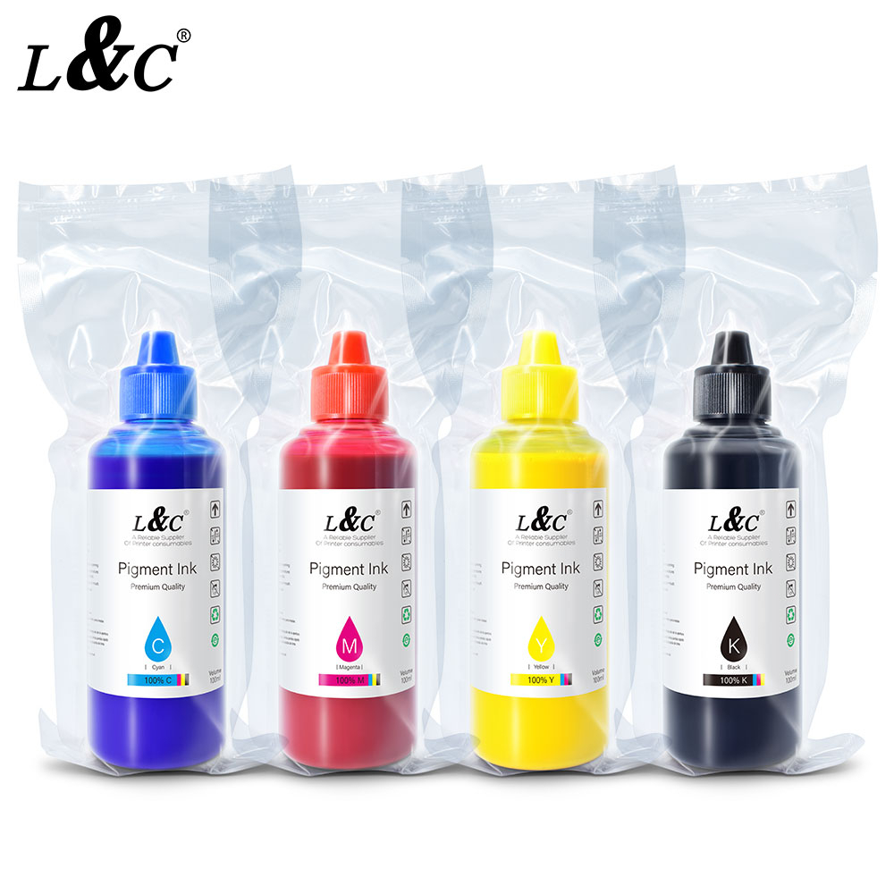 L&C Pigment Ink For Epson Printer 100ml For Inkjet Printer Transfer ...
