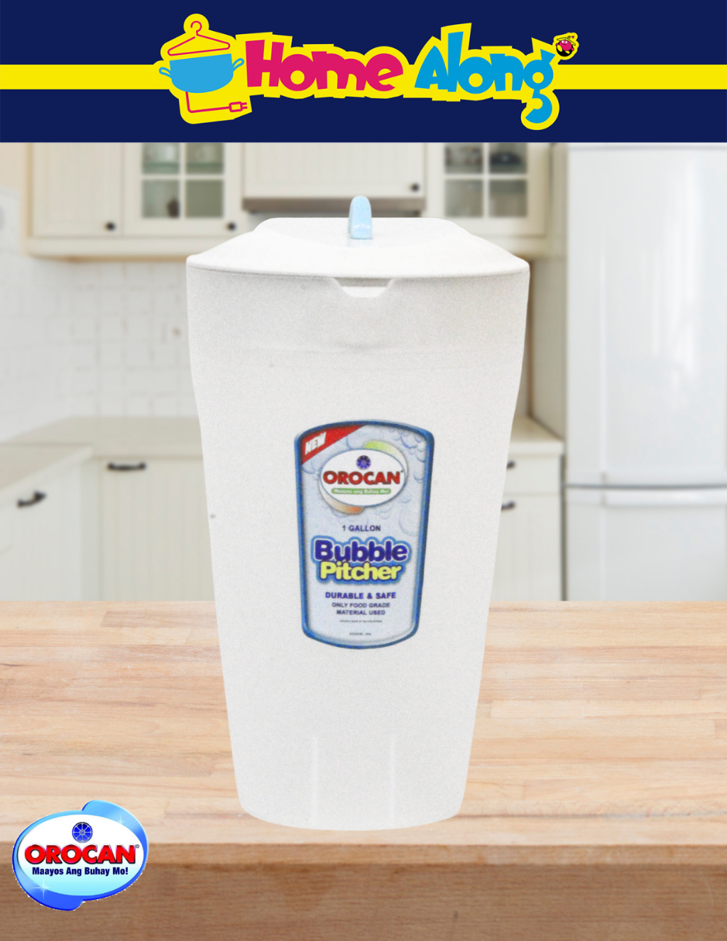 Orocan 1 Gallon Large Plastic Pitcher - White | Shopee Philippines