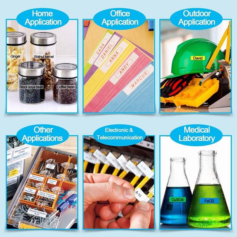 6mm 9mm 12mm 18mm 24mm Ready Stock Tze231 Compatible Brother Label ...