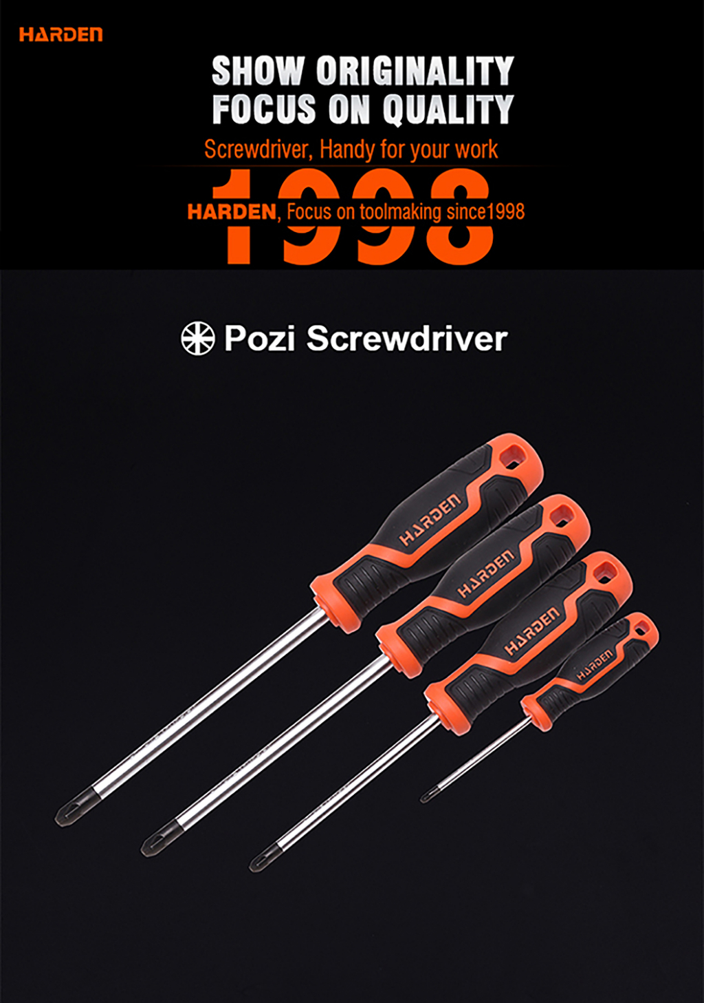 Harden Torx Screwdriver with Soft Handle Slotted/Phillips/Torx ...