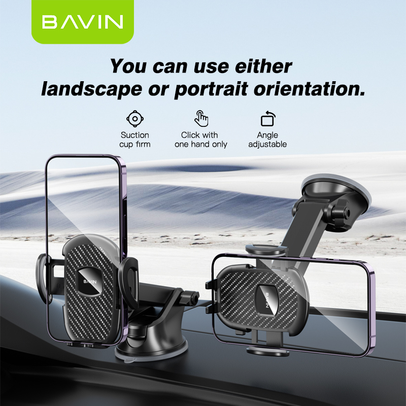 BAVIN PS27 Car Phone Holder Strong Adsorption Car Mount Phone Protective Mobile Phone Holder ...