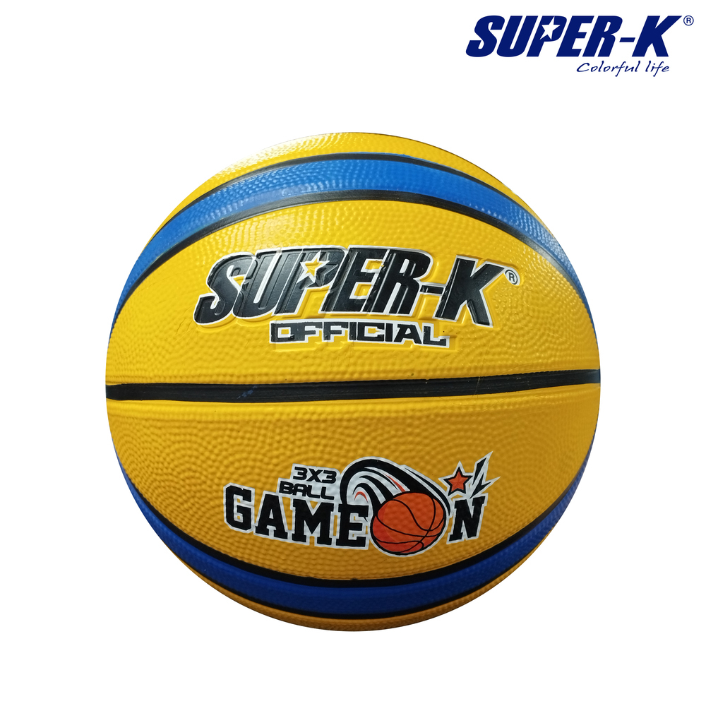 Super-K Basketball Rubber 3x3 Ball Size x 1 pc (SK-033) | Shopee ...