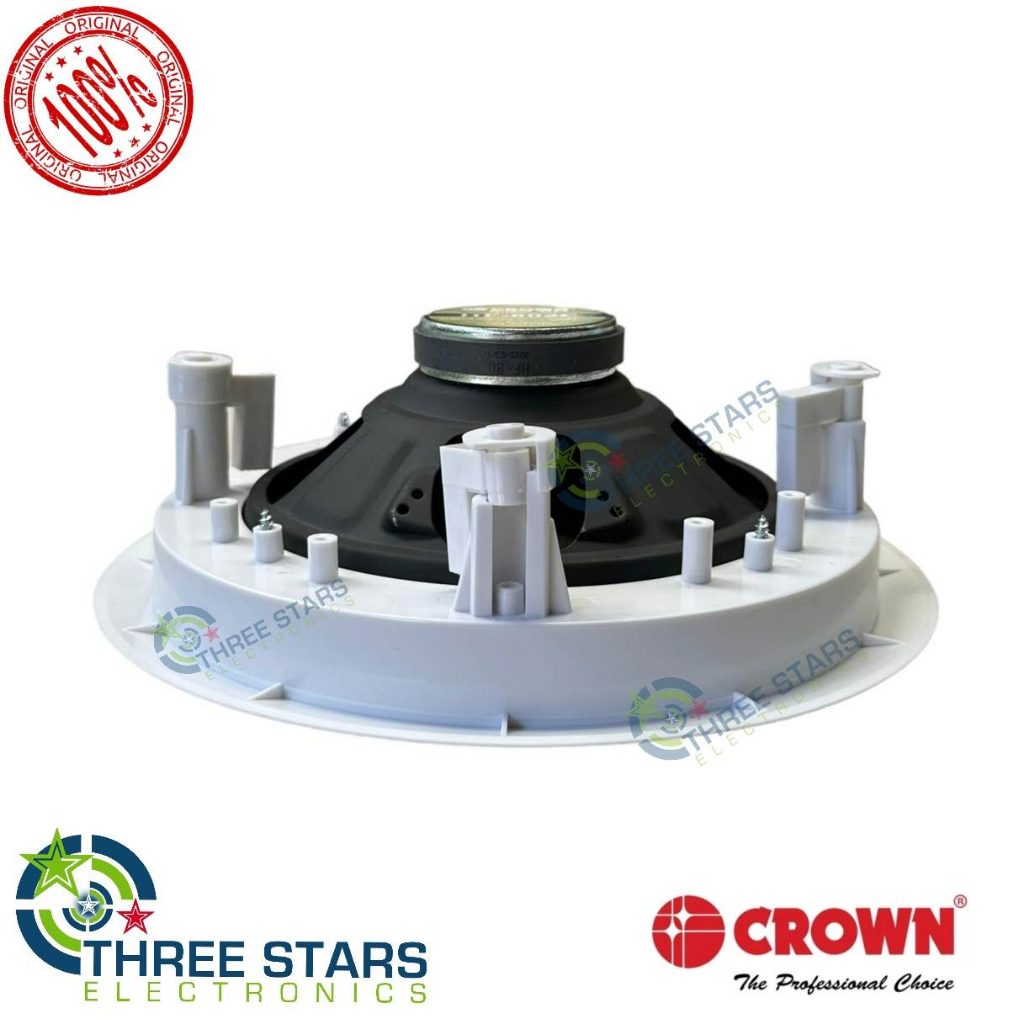 Original 1pc. 8" Crown Ceiling Speaker 20 watts 8 ohms HF-802C / Ceiling Speaker / 8" Ceiling ...