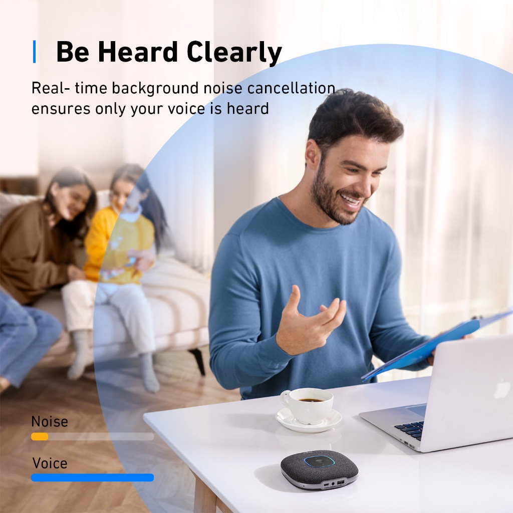 Anker PowerConf S3 Bluetooth Conference Speaker Microphone with 6 Built ...