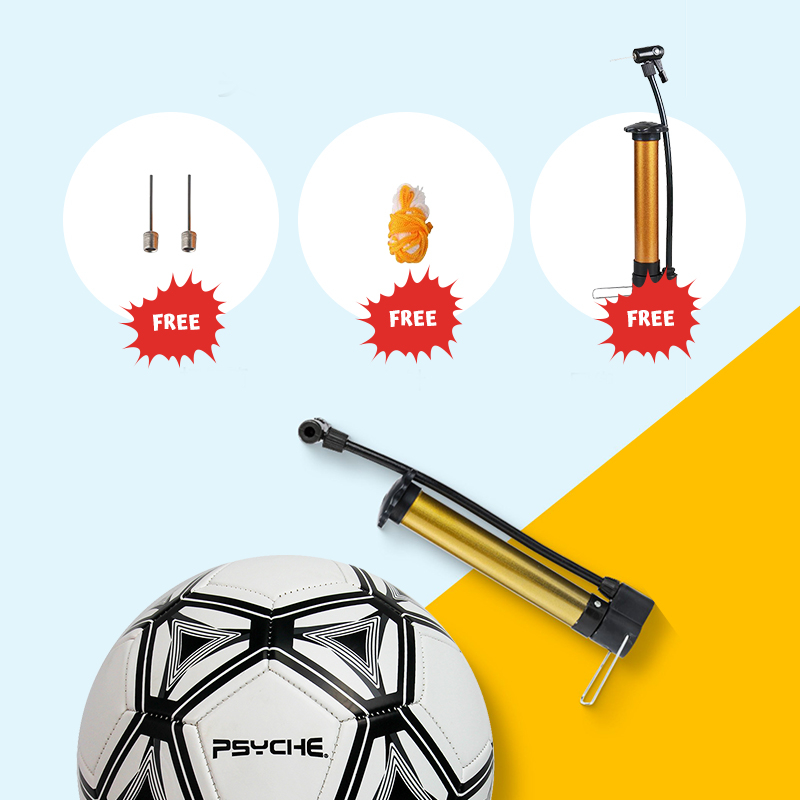 Psyche Soccer Ball Leather Football Official Size 5 Classic Outdoor ...