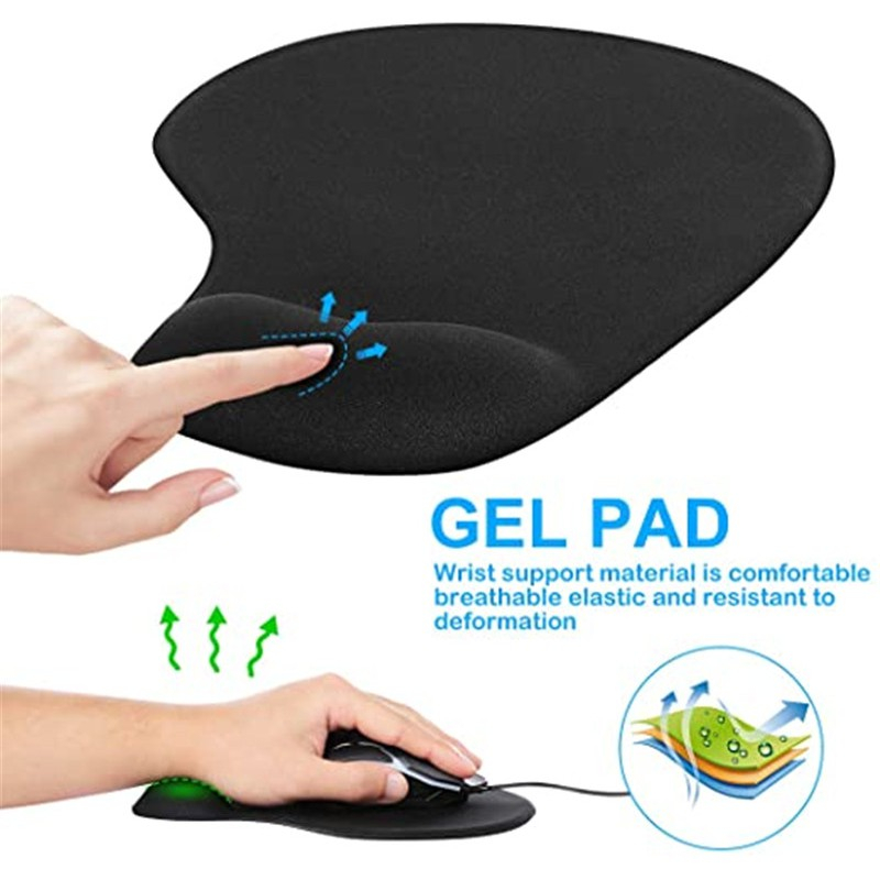 Popcorn Soft Silicone Gel Mouse Pad Wrist Support Hand Rest Comfortable ...