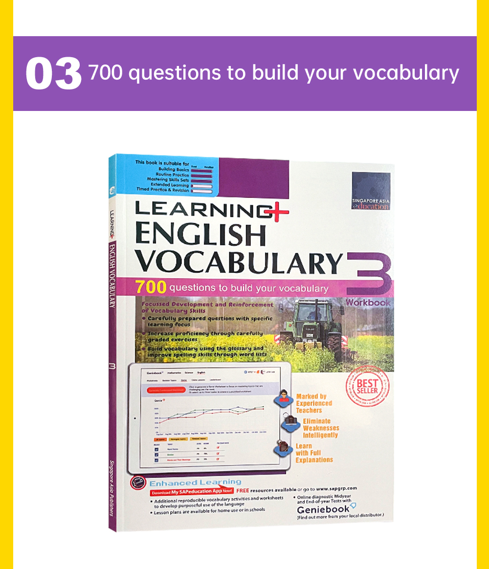 6Books SAP Learning Vocabulary Workbook Kids Learning English Words ...