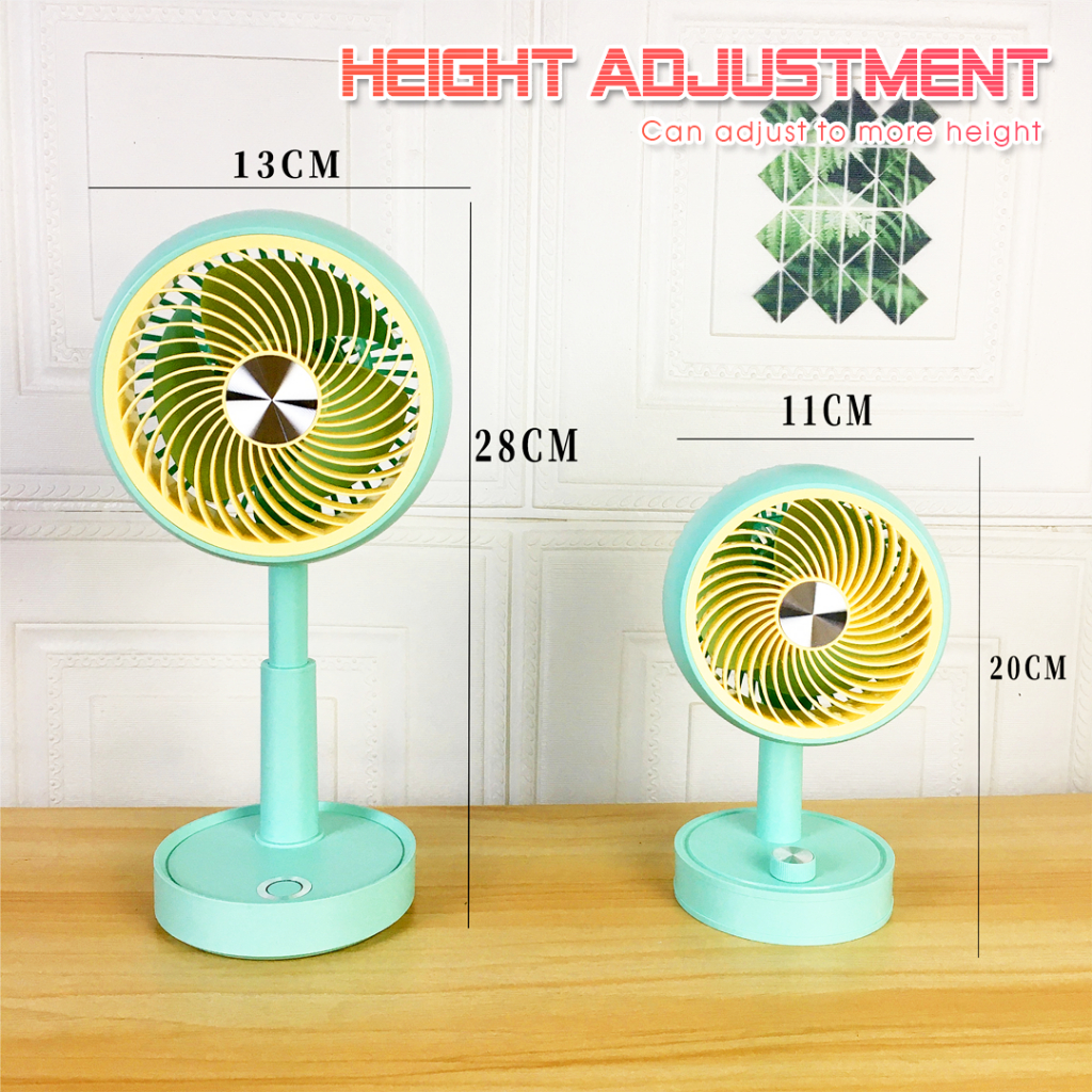 NSS Electric Desk Fan Mini Fan Rechargeable USB Portable Desktop Fan 3 ...