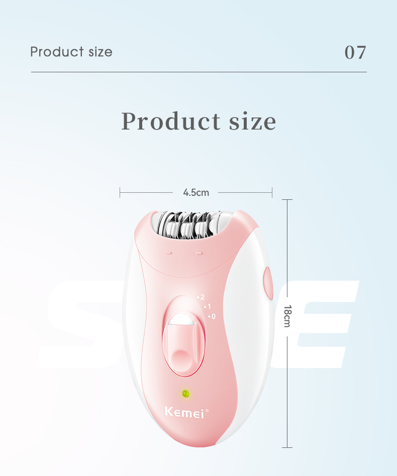 Kemei Electric Hair Removal Machine Women Underarm Trimmer Professional ...