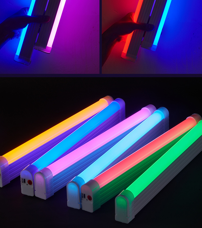 Rechargable LED RGB Tube Light Ambient Fill Atmosphere light ...