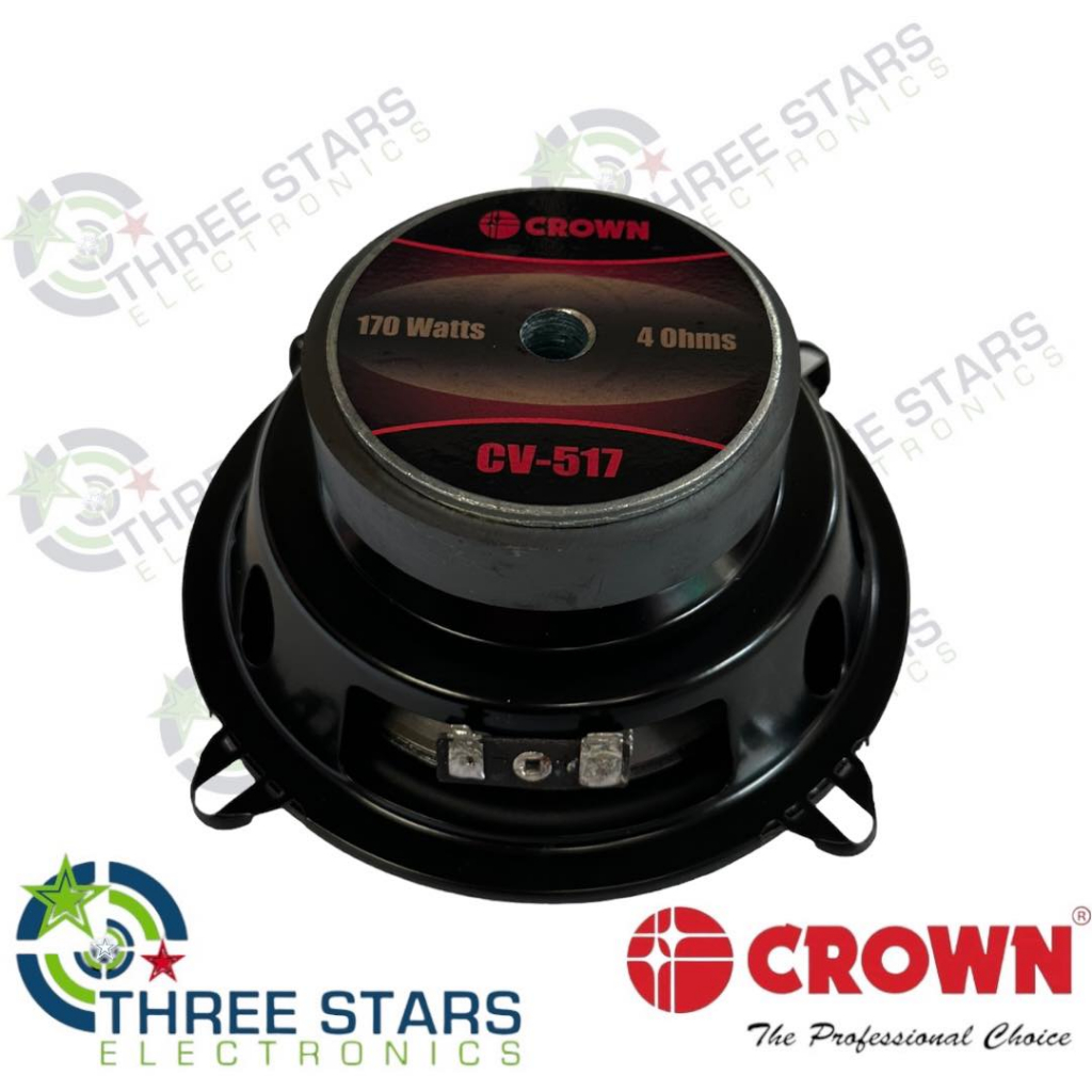 Crown 2pcs CV-517 5.25 inch 2 way Car Speakers 170 Watts | Shopee ...