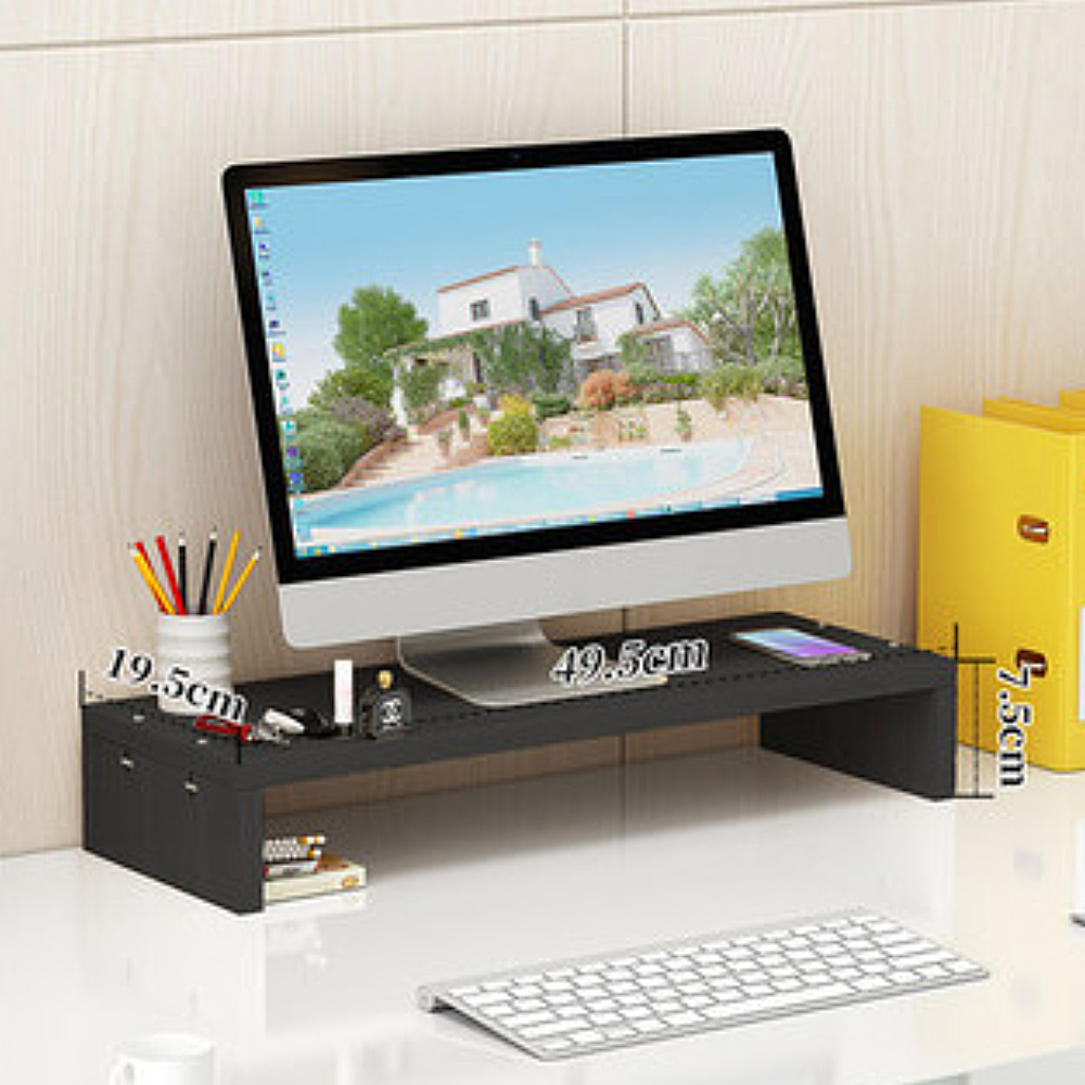 Wooden Computer Monitor Screen Increased Holder Bracket Computer Stands ...