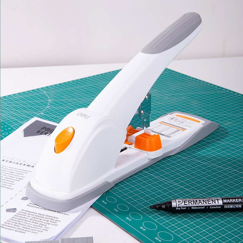 Deli Stapler Heavy Duty 120 Sheets Book Binding Gun Tacker Large ...