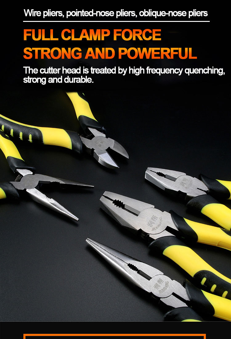 6 Inches Heavy Duty Pliers Tool set Long Nose Pliers Set Heavy Duty ...