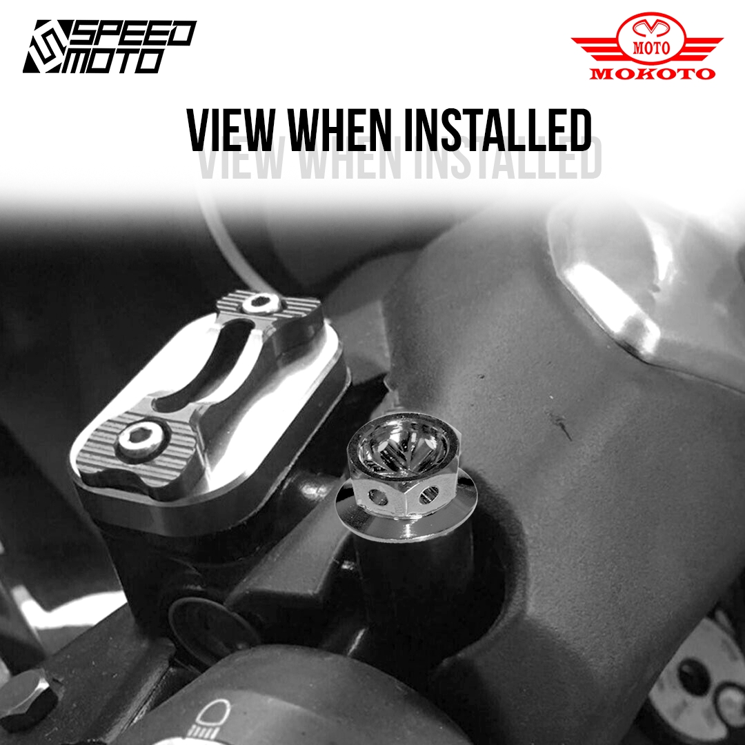 MOKOTO SIDE MIRROR BOLT CAP 10MM UNIVERSAL FOR YAMAHA AND HONDA ...