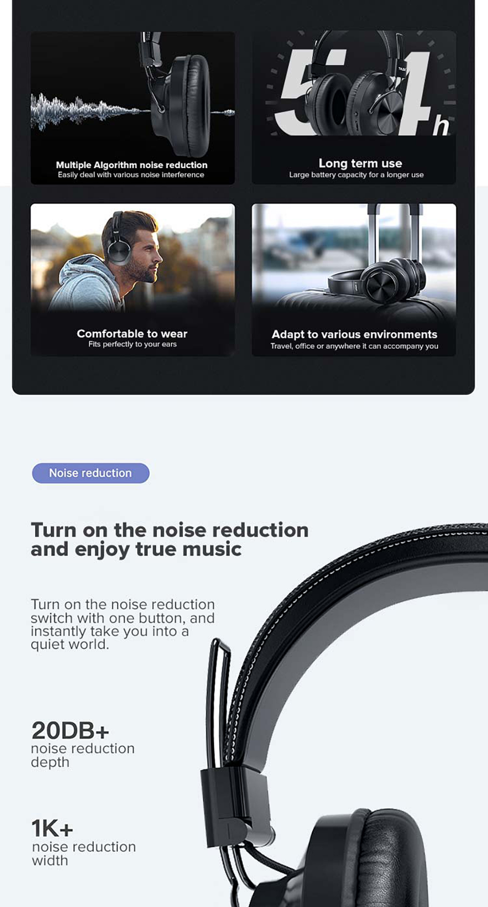 Tylex S4000 Foldable Bluetooth Headset Wireless Stereo Feature with ...