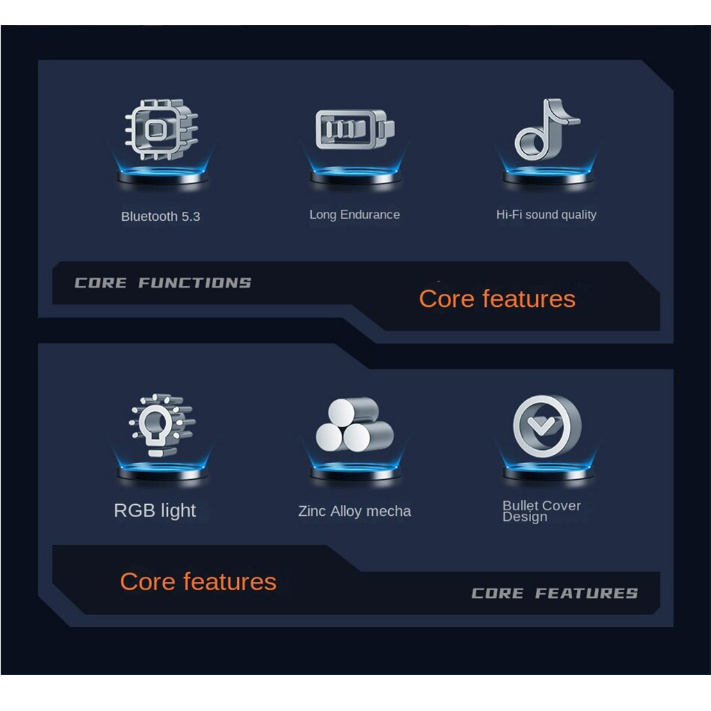 Awei T63 In-Ear Wireless Earphones TWS Gaming Earbuds With Charging ...