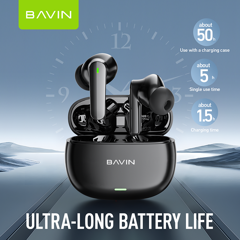 BAVIN BA57 TWS Wireless Bluetooth Earbuds HiFi Stereo Audio Sound ...