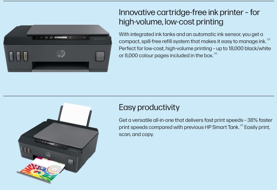 HP Smart Tank 500 All-in-One Printer (4SR29A) | Shopee Philippines