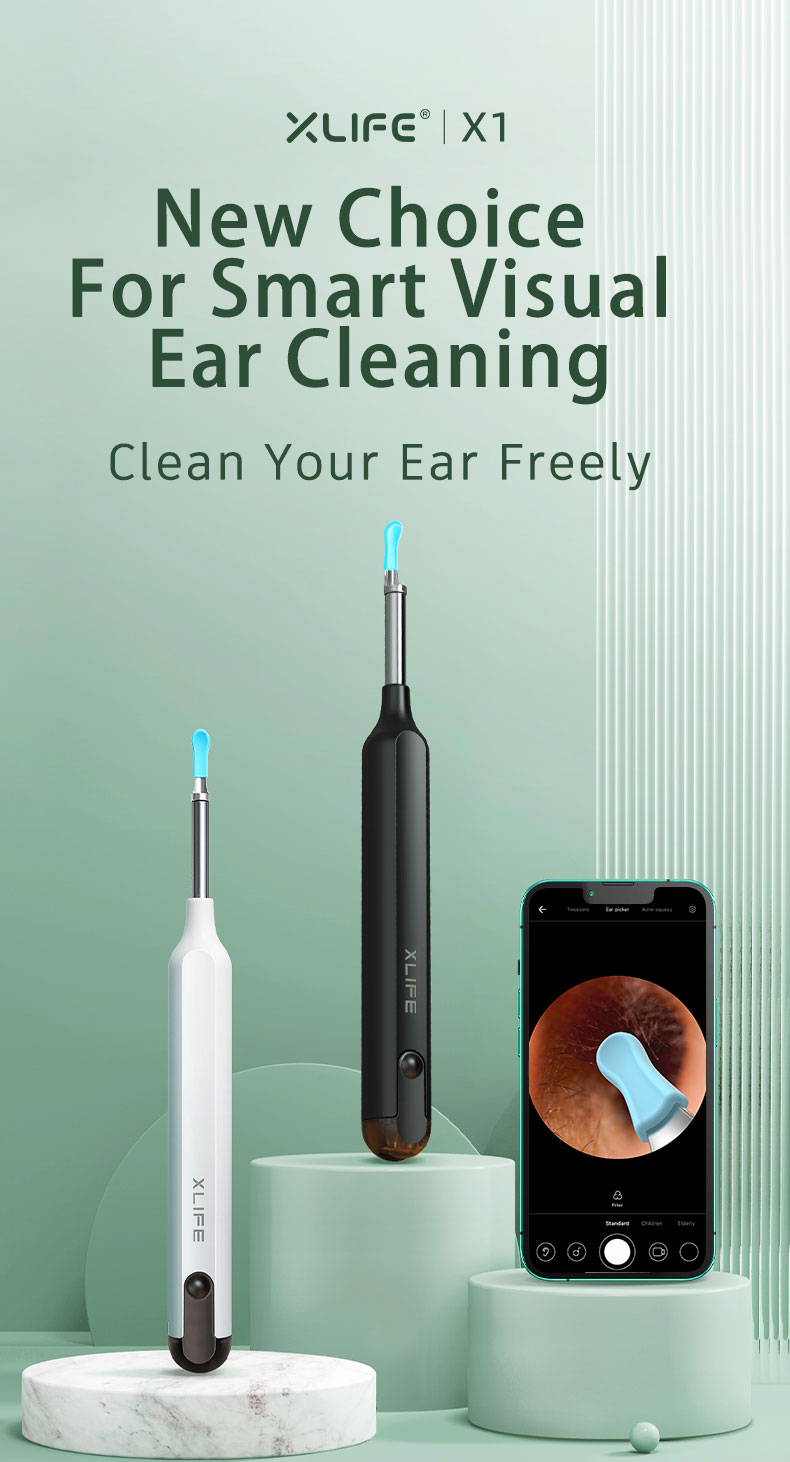 MORUI XLIFE X1 Wireless Visual Ear Cleaner Ear Wax Remover Ear Stick ...