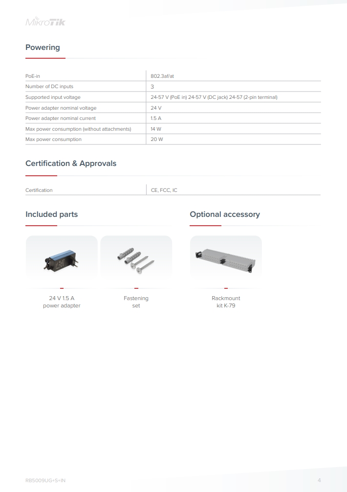 MikroTik RB5009UG+S+IN - Heavy-Duty 1U Home Router with USB, 1G and 2 ...