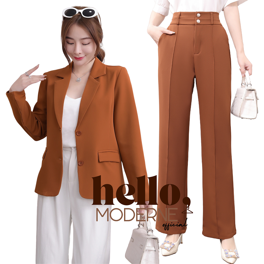 Hello Moderne Terno Long Sleeves Blazer 25-29 Trouser Set Women Terno ...