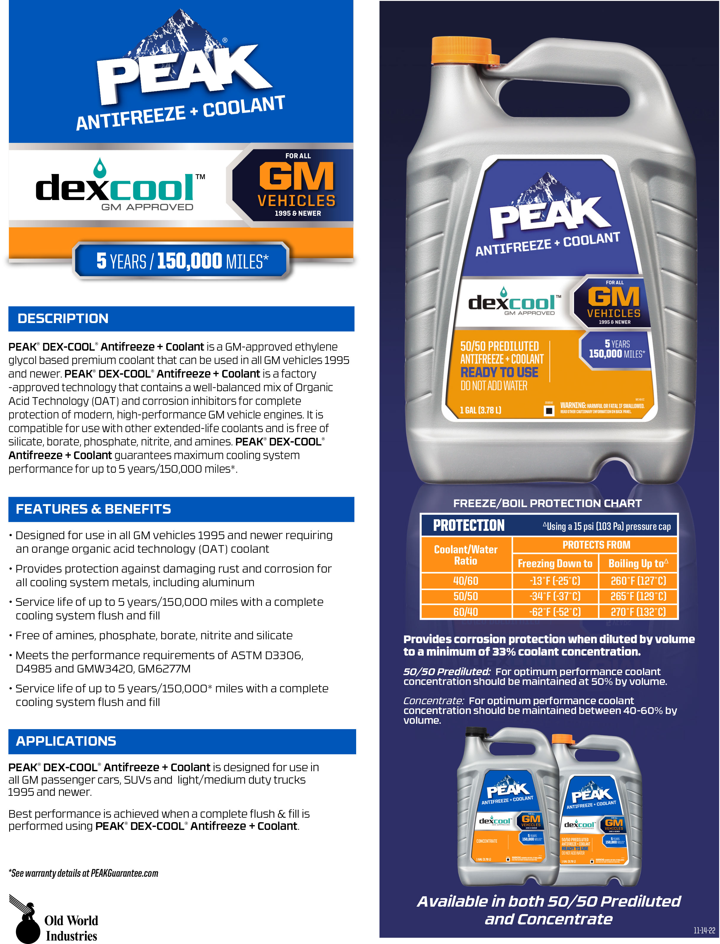 Yanmar Coolant Specifications Dexcool