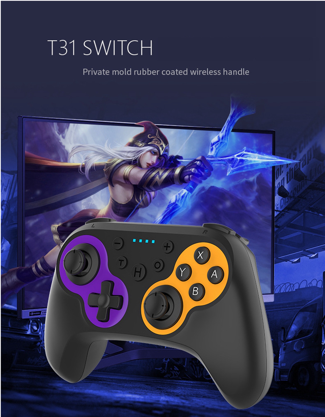 ipega T31 Mini Wireless Gamepad Game Controller With 6 Axis Motion And ...