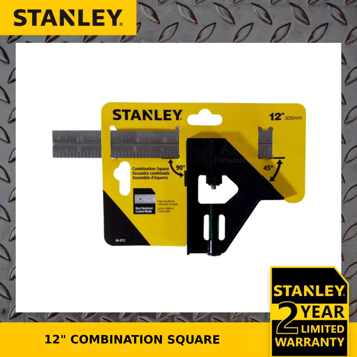 STANLEY ST46012 Combination Square 12 inches | Shopee Philippines