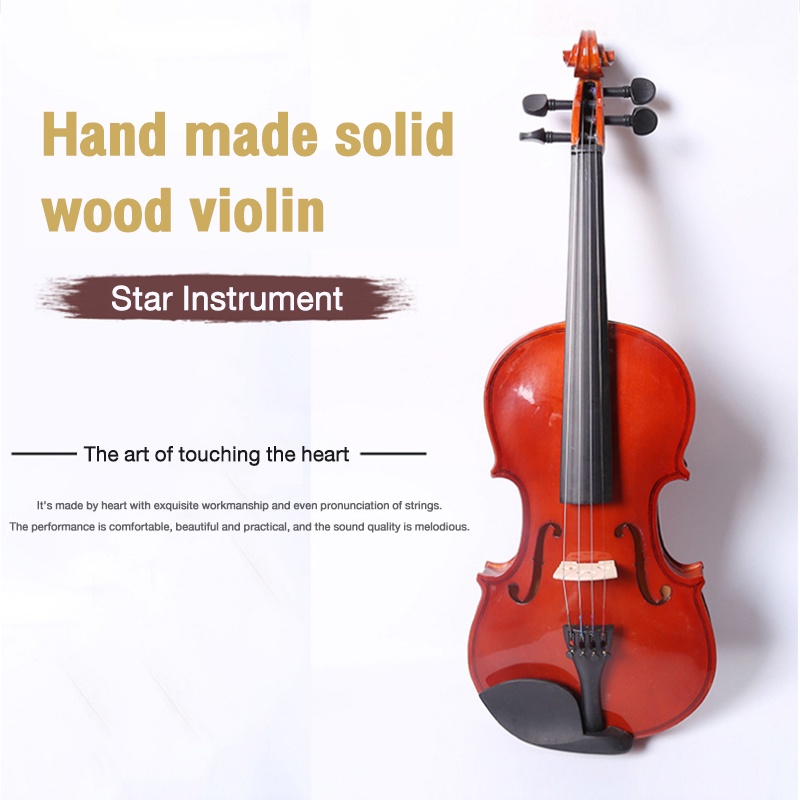 RIXTON Professional Music Violin 4/4 Full Set of Rosin Free Packaging ...