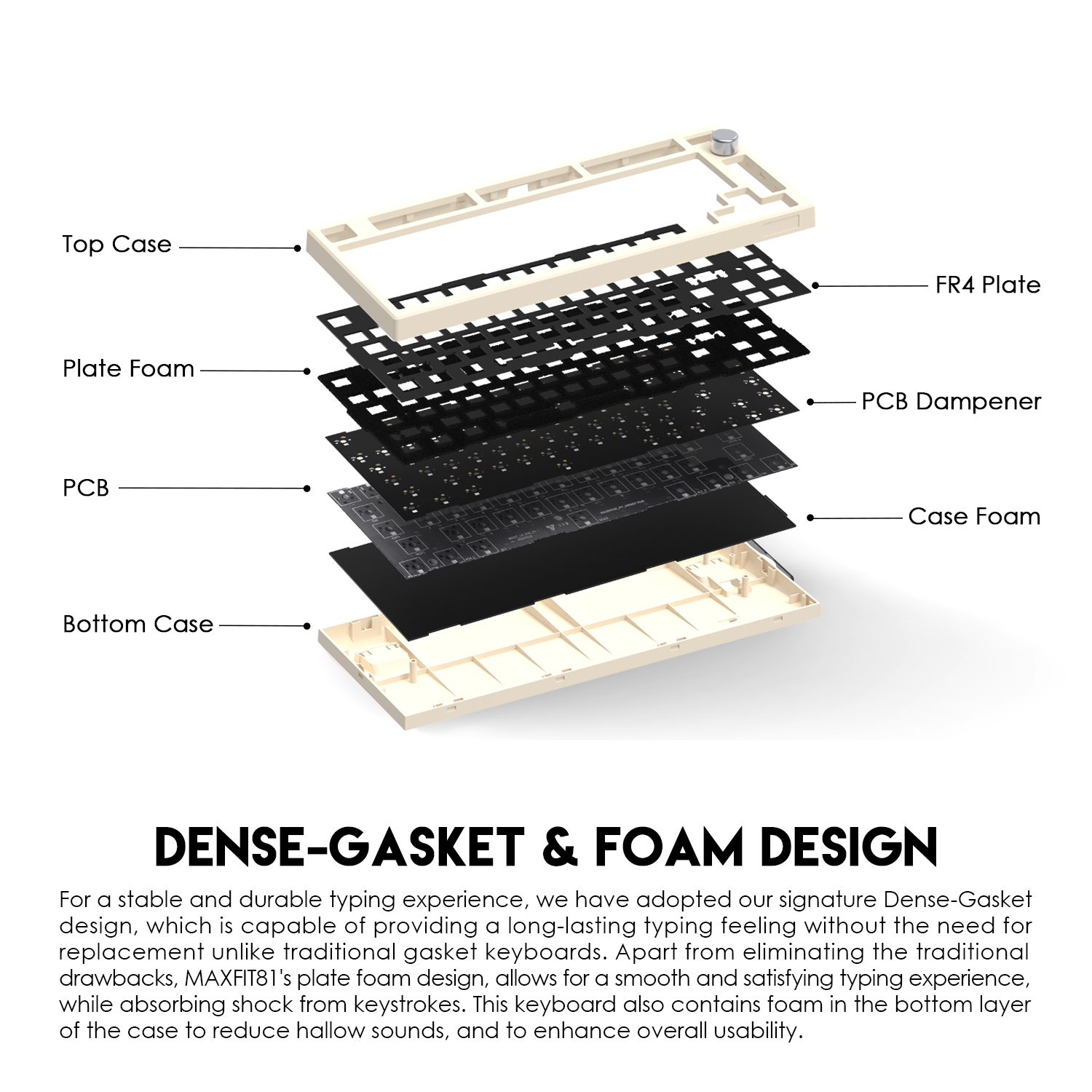 Fantech Maxfit81 MK910 Barebone RGB Wireless Mechanical Gaming Keyboard ...