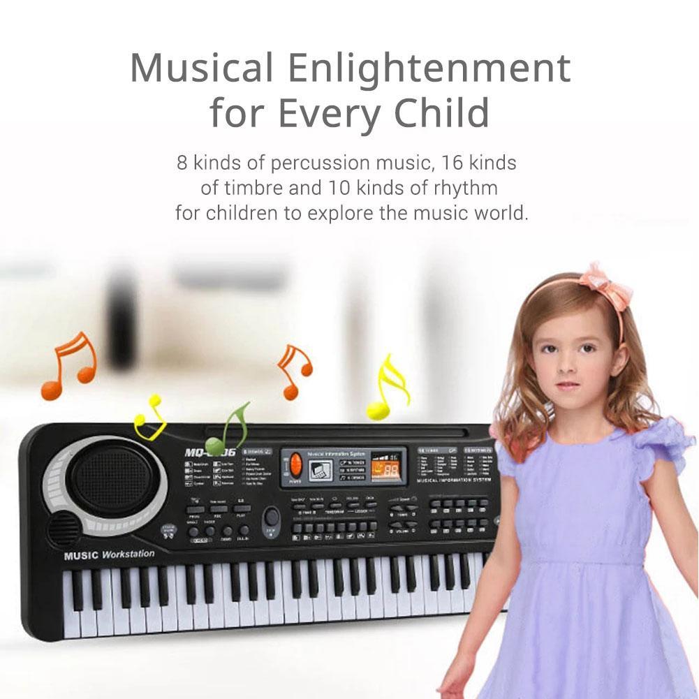 RIXTON 61 Keys Digital Piano Electronic Keyboard For Kids Electronic ...