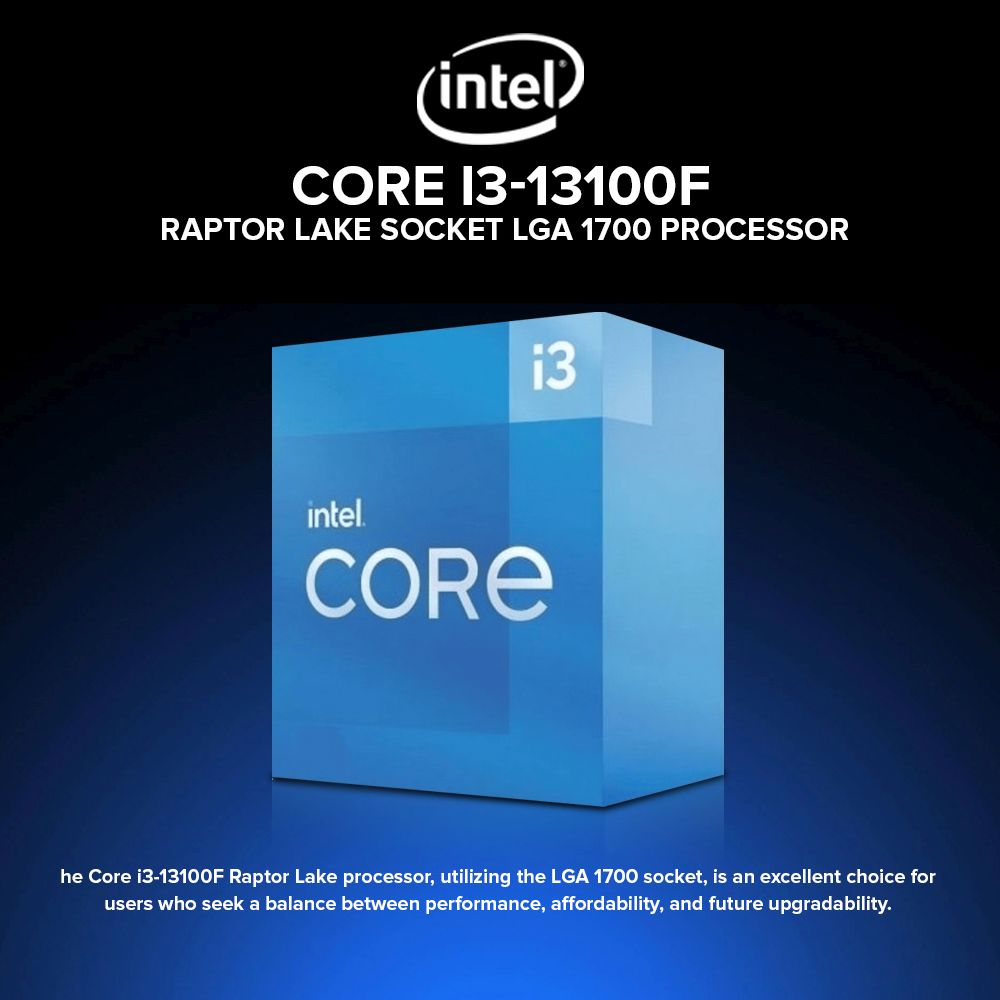 EasyPC | Intel Core i3-13100/i3-100F Intel Processor |Raptor Lake ...