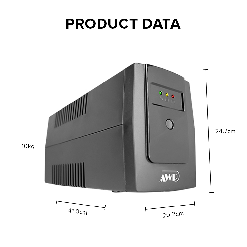 Ipason AWP AID1500 /1500pro Aide 900W-1500VA UPS with AVR ...