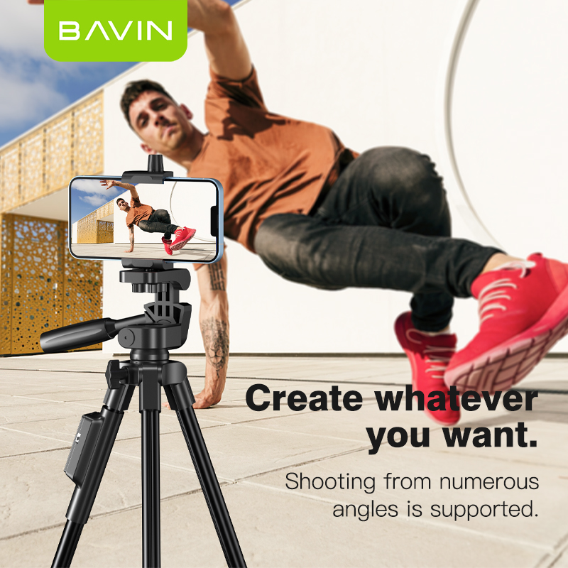 BAVIN DS5208 Professional Tripod Stand Portable Foldable Travel ...