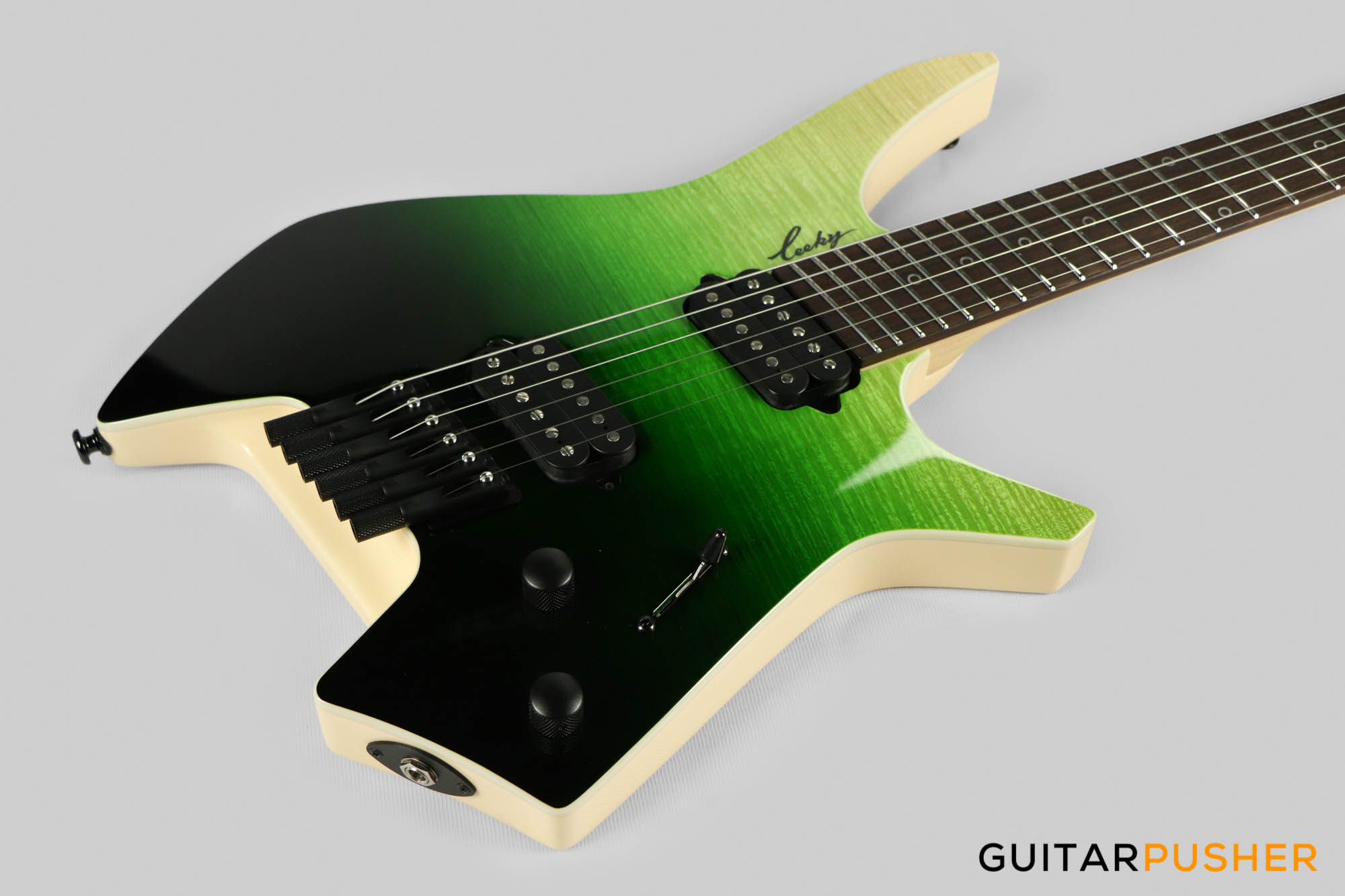 Leeky X-Series X15 Headless Electric Guitar Roasted Basswood Body Maple ...