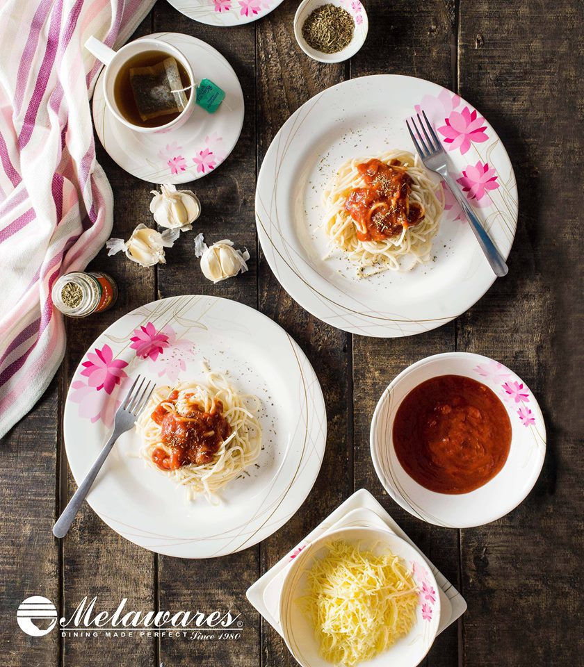 MELAWARES Melamine Plastic Round Bowl Pink Flora 6 & 8 Inch | Shopee ...