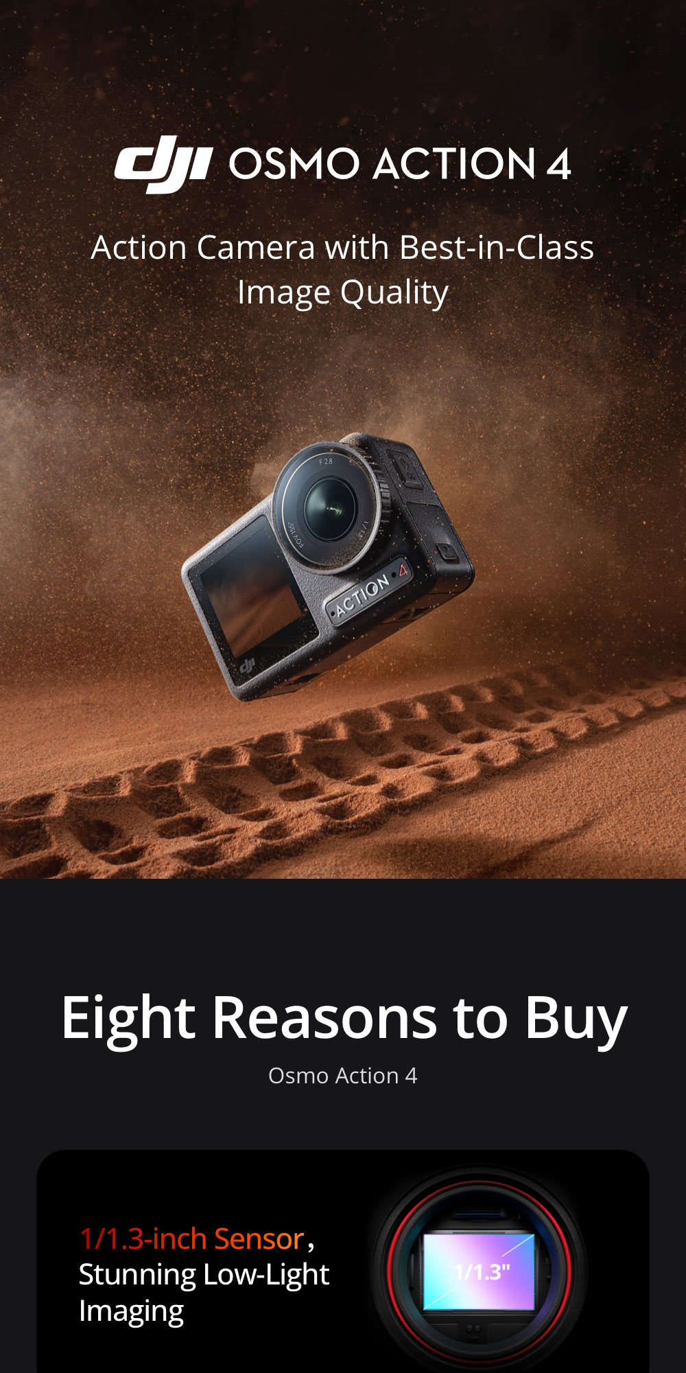 DJI Osmo Action 4 - Action Camera |10-bit & D-Log M Color Performance ...