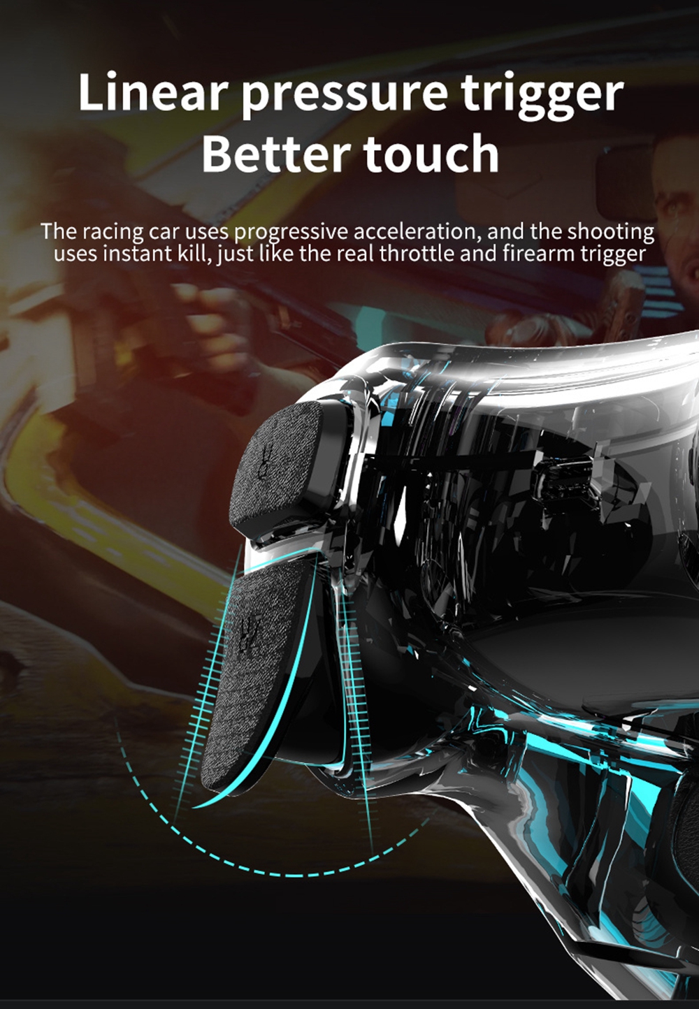 Ovleng S03 Rgb Transparent Wireless Game Controller Compatible P4, P3 ...