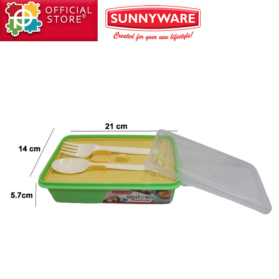 Sunnyware 516 Bento Lunch Box w/ Divider & S & F | Shopee Philippines