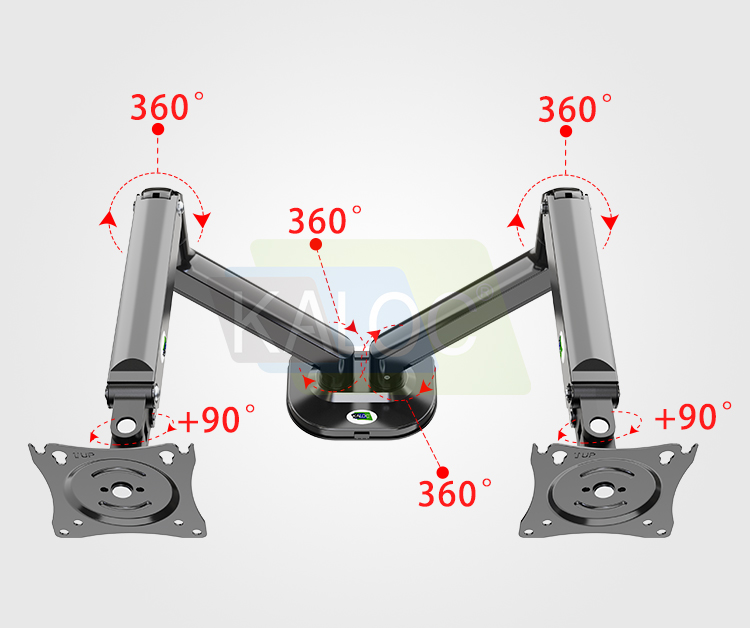 KOORUI X KLC DS200-2 Monitor Arm Mount Stand for 2 pcs 17 inch to 32 ...