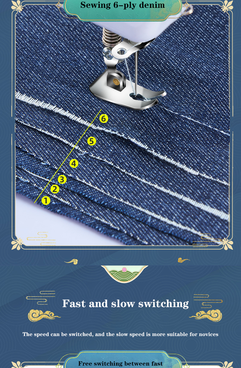 【ALL FLYING】Sewing Machine 309 Portable Mini Electric Home Portable ...