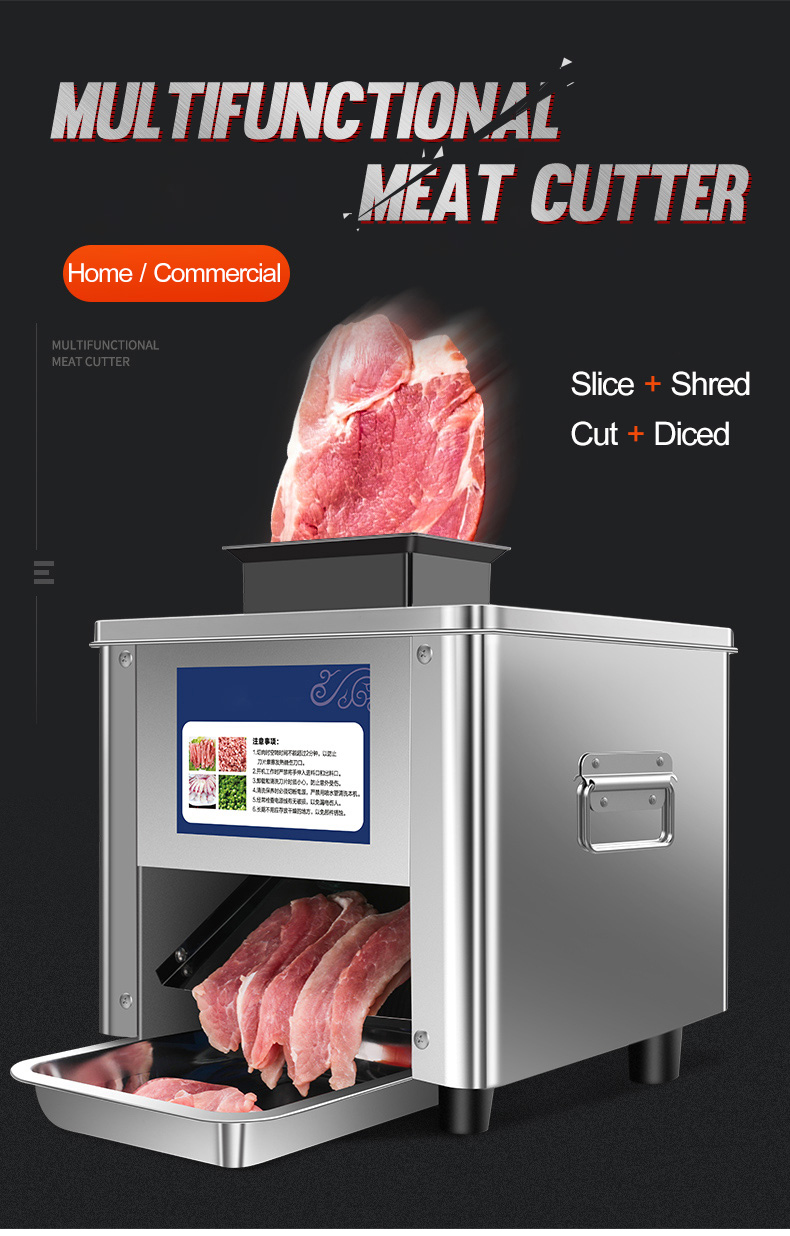 full-automatic meat cutting machine Multi-functional fresh meat dicing ...