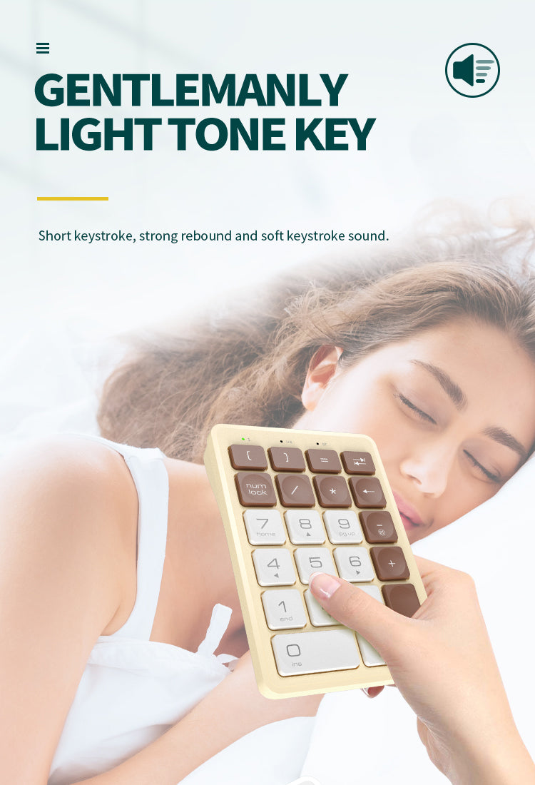 Darkflash N58 Bluetooth Digital Number Keypad (Brown Sugar) | Shopee ...